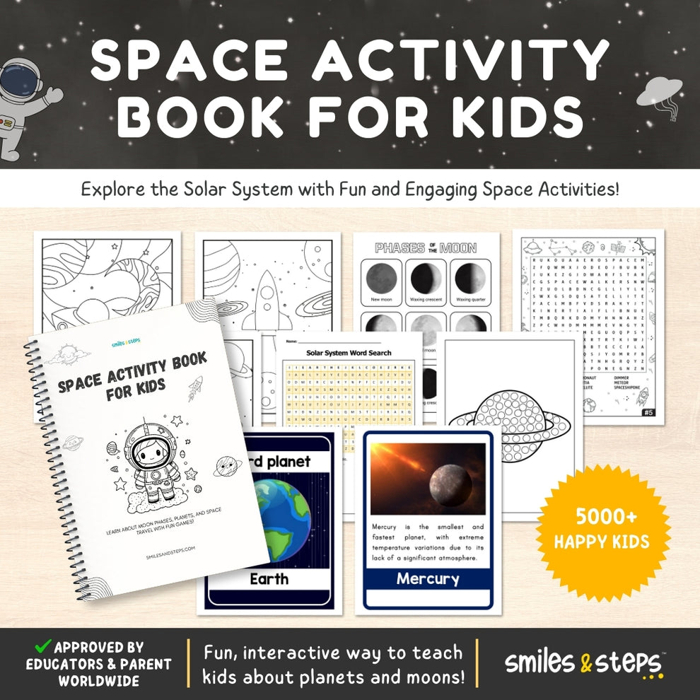Space Activity Book for Kids | Learn About Planets, Moons & More ...