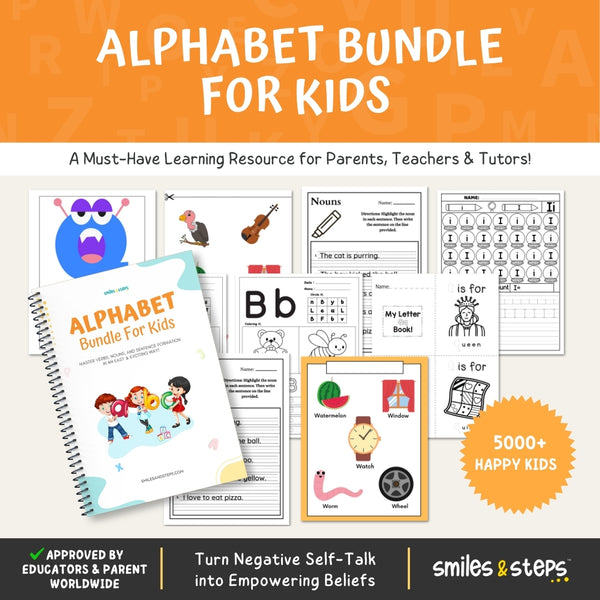 Alphabet Bundle for Kids | Phonics, Tracing & Grammar Worksheets ...
