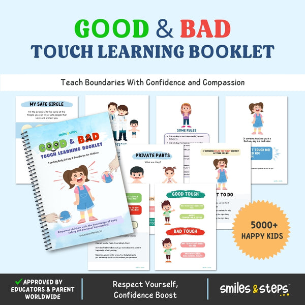 Good & Bad Touch Learning Booklet | Teach Kids Body Safety & Boundries ...