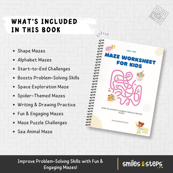 Maze Worksheet for Kids – Fun Printable Puzzles to Boost Brain Skills ...