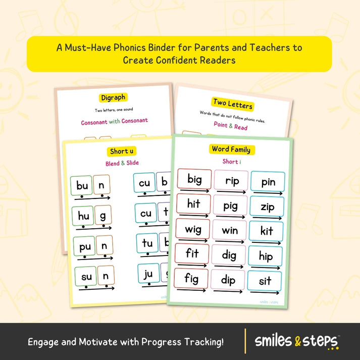 Phonics Reading Word Book for Kids – Fun Early Reading Practice ...